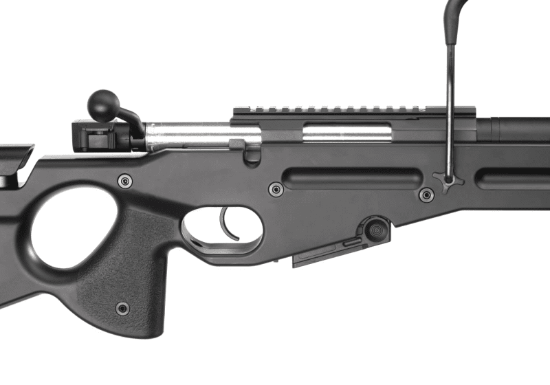 Snow Wolf Cyma SV98 Bolt-Action Spring Sniper Rifle Set 6mm - Svart