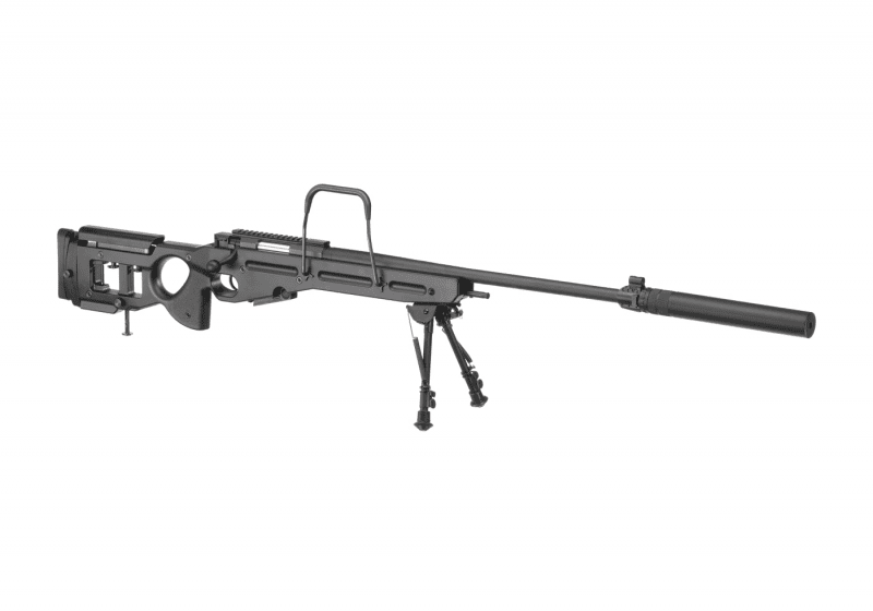 Snow Wolf Cyma SV98 Bolt-Action Spring Sniper Rifle Set 6mm - Svart
