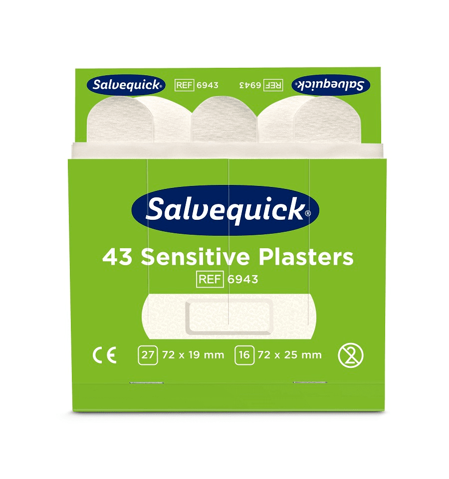 Salvequick Sensitive Adhesive Bandages 43pcs