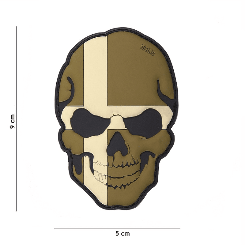 101 INC PVC Patch - Skull Danmark - Moralhöjare