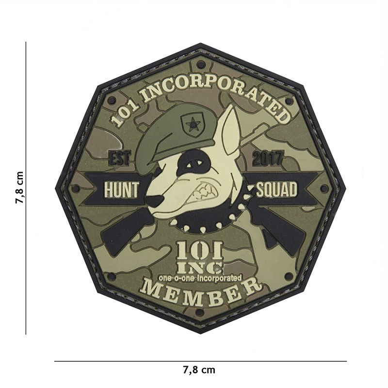 101 INC PVC Patch - Hunt Squad - Moralhöjare