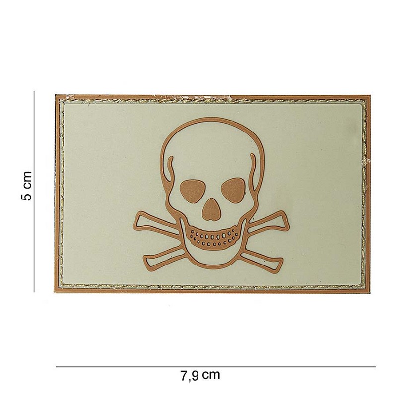 101 INC PVC Patch - Skull and Bones - Moralhöjare