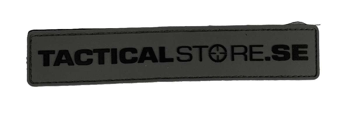 Tacticalstore PVC Patch 16x3cm - Grey/Black