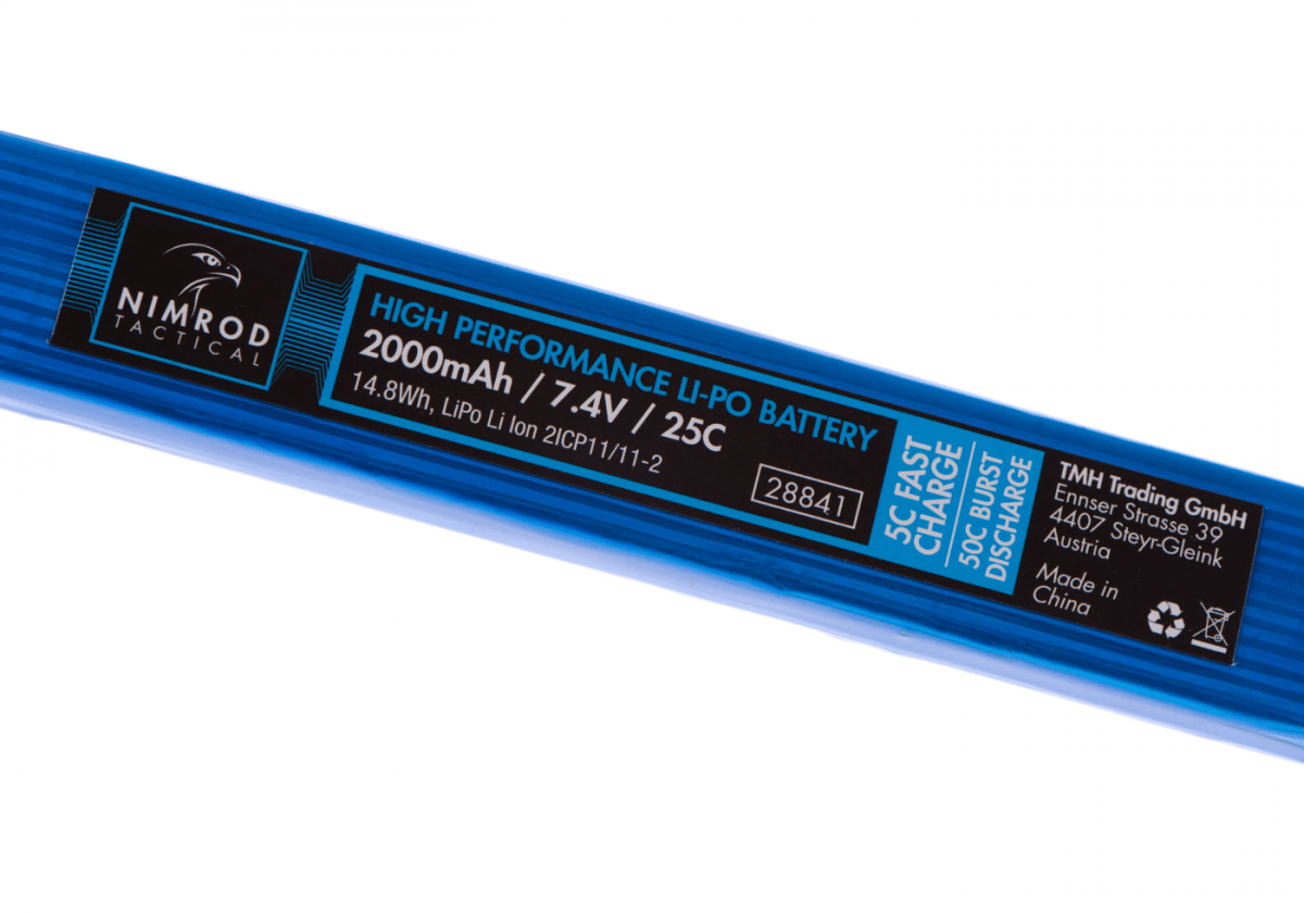 Nimrod LIPO 7.4V 2000mAh T-Dean Twin Type