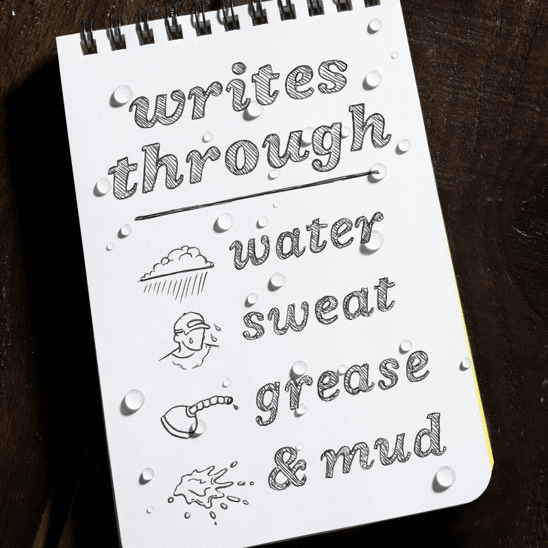 Rite In The Rain All Weather Pen Clicker - Orange/Black Ink