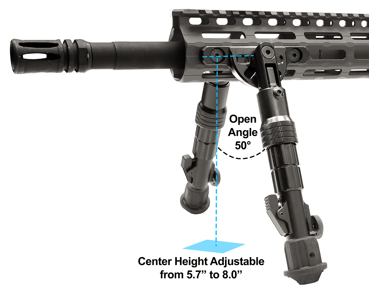 UTG Recon Flex Bipod 14,5-20,3cm Center Height M-LOK
