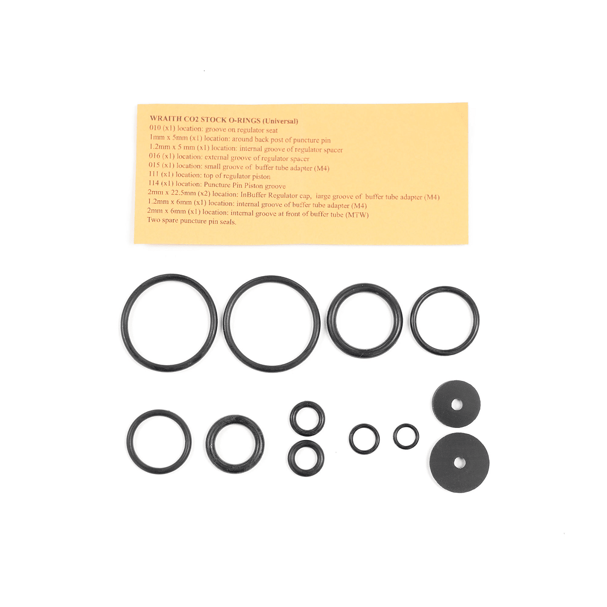 Wolverine O-Ring Kit for WRAITH CO2 - HPA conversion
